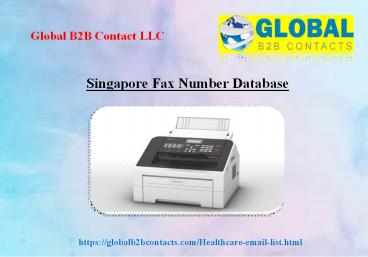 Singapore Fax Number Database presentation | free to download