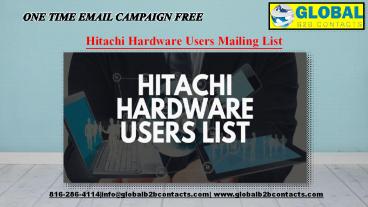 PPT – Hitachi Hardware Users Mailing List PowerPoint presentation | free to download - id ...