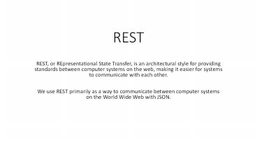 PPT – Rest Best Practices PowerPoint presentation | free to download - id: 8dd273-OWFhN