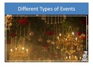 PPT – Different Types Of Events PowerPoint presentation | free to ...