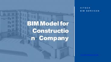 BIM model for construction company presentation | free to download