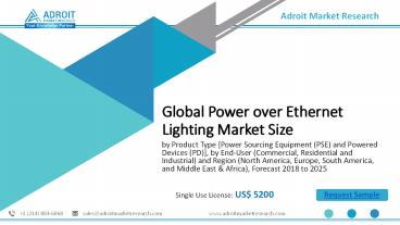 PPT – Global Power over Ethernet Lighting Market 2019 – Adroit Market ...