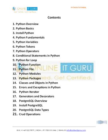 Python tutorial presentation | free to download