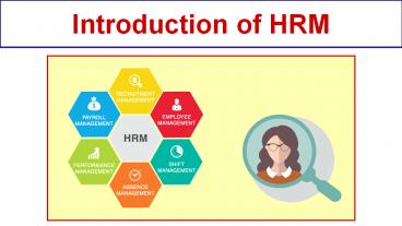 Introduction of HR presentation | free to download