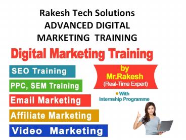 Advanced Digital Marketing Training course with real time project in ...