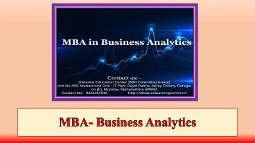 MBA- Business Analytics (1) presentation | free to download