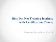 PPT – Overview Of Microsoft Dot Net Training Course PowerPoint ...