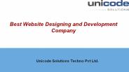 PPT – Consult Best Website Designing and Development Company in Delhi ...