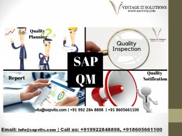 PPT – SAP QM (Quality Management) Online Training Course in India, USA ...