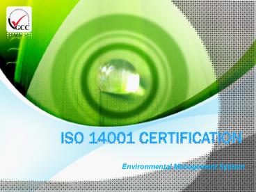 PPT – ISO 14001 Certification Services in Australia PowerPoint ...