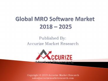 Global MRO Software Market presentation | free to download