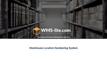 "Warehouse Location Numbering System" presentation | free to download
