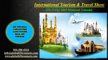 International Tourism & Travel Show presentation | free to download
