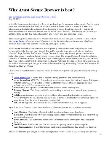 Avast Account Login presentation | free to download