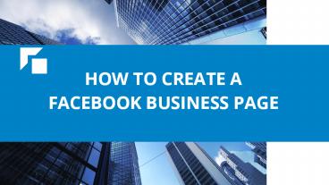 How to create a Facebook business page presentation | free to download
