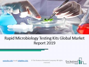 PPT – Rapid Microbiology Testing Kits Market | Study By Top Key Players ...