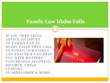 PPT – Family Law PowerPoint presentation | free to download - id ...