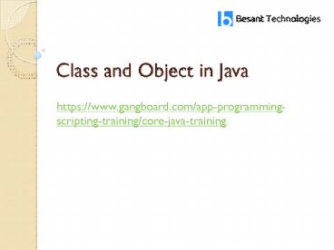 Advanced Java online training presentation | free to download