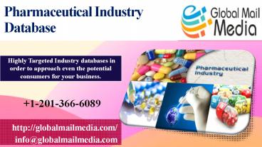 PPT – Pharmaceutical Industry Database PowerPoint presentation | free ...