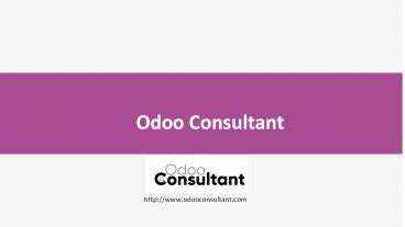 Odoo Consultant presentation | free to download