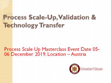 process scale up (5) presentation | free to download