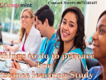 PPT – 7 things to do to prepare for distance learning Study PowerPoint ...