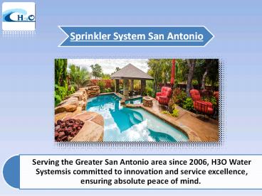 PPT – Sprinkler System San Antonio PowerPoint presentation | free to ...
