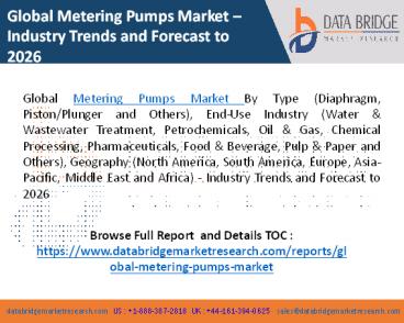 PPT – metering pumps market PowerPoint presentation | free to download ...