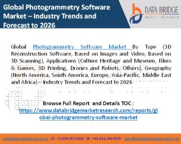 photogrammetry software market presentation | free to download