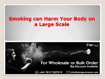 What is Effects of Smoking on Health presentation | free to download