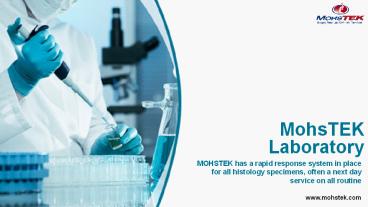 Medical Laboratory Services presentation | free to download