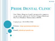 PPT – Painless Root Canal Treatment ByTop Dentist In Faridabad PowerPoint presentation | free to ...