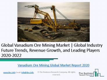 PPT – Global Vanadium Ore Mining Market Report 2020 PowerPoint ...