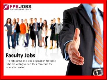Faculty Jobs presentation | free to download