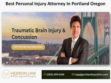 PPT – Best Personal Injury Attorney In Portland Oregon PowerPoint ...