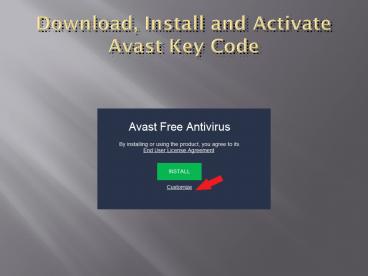 Download, Install and Activate Avast Key Code presentation | free to ...