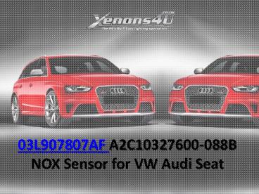 03L907807AF SME NOX NOXC3 Sensor presentation | free to download