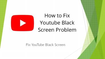 YouTube Black Screen presentation | free to download