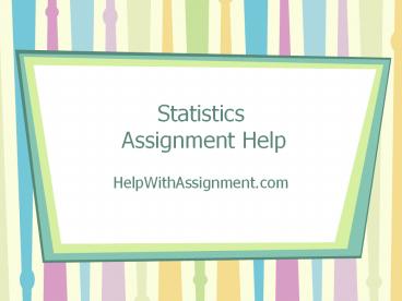 PPT – Statistics.ppt PowerPoint presentation | free to download - id ...