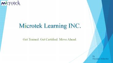 Microtek Learning INC. presentation | free to download