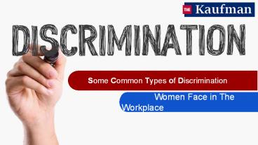Some Common Types of Discrimination Women Face in the Workplace ...