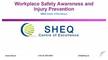 Workplace Safety Awareness and Safety Statement Training (1 ...
