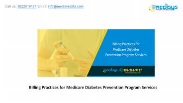 PPT – Billing Practices for Medicare Diabetes Prevention Program ...