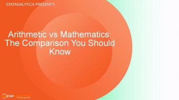 Arithmetic vs Mathematics: The Comparison You Should Know (1 ...