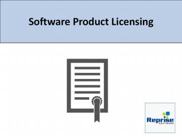 PPT – Software Product Licensing PowerPoint presentation | free to ...
