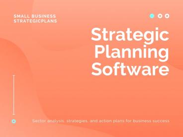 Strategy planning software presentation | free to download