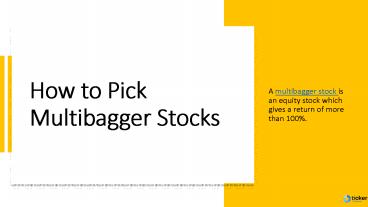 how to pick multibagger stocks presentation | free to download