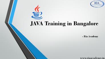 PPT – Java Training PowerPoint presentation | free to download - id ...