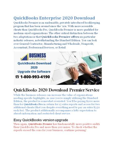 QuickBooks Enterprise 2020 Download presentation | free to download