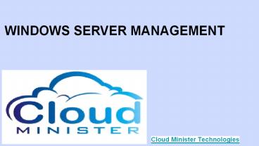 windows server management presentation | free to download